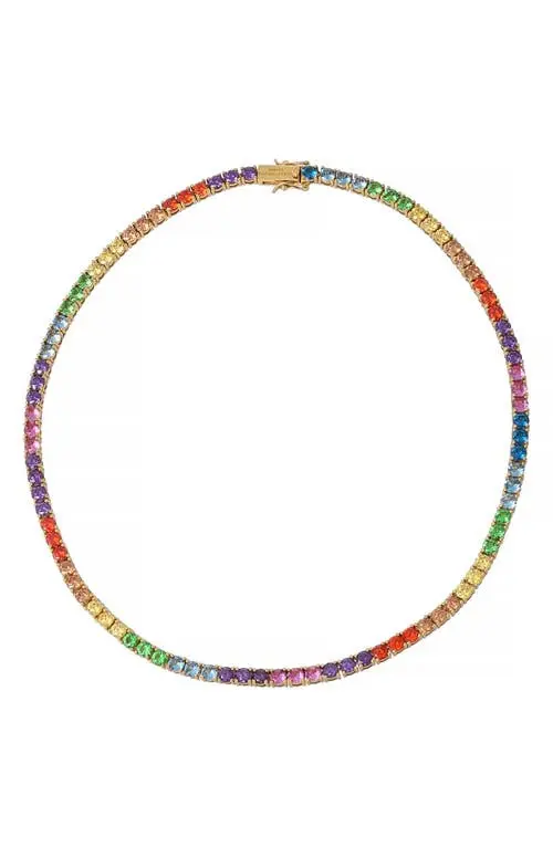 Kurt Geiger Tennis Necklace - Rainbow Multi