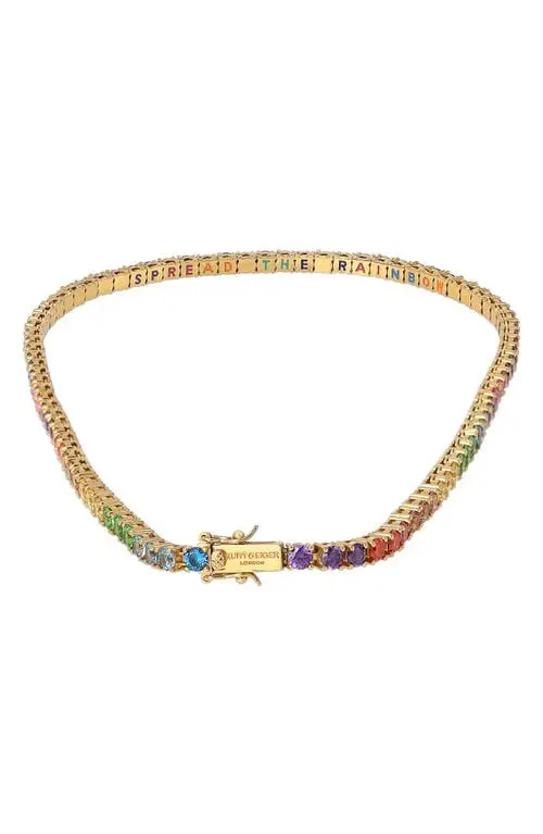 Kurt Geiger Tennis Necklace - Rainbow Multi