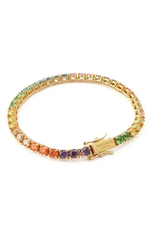 Kurt Geiger Crystal Tennis Bracelet - Rainbow Multi