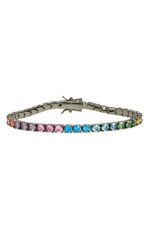 Kurt Geiger Crystal Tennis Bracelet - Rainbow