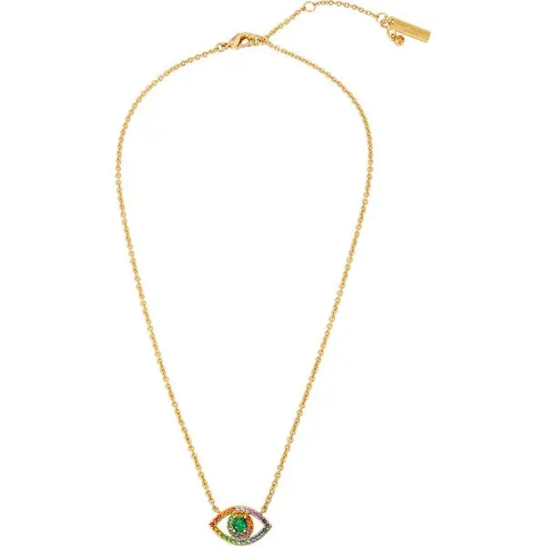 Kurt Geiger Evil Eye Pendant Necklace - Multi