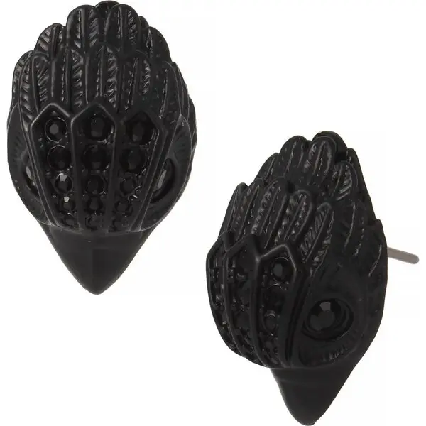 Kurt Geiger Eagle Stud Earrings - Jet