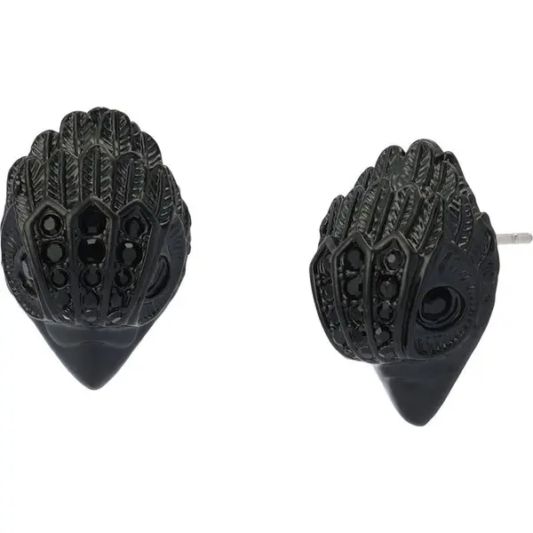Kurt Geiger Eagle Stud Earrings - Jet