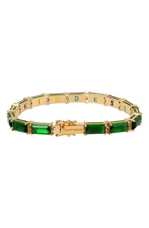 Kurt Geiger Baguette Crystal Tennis Bracelet