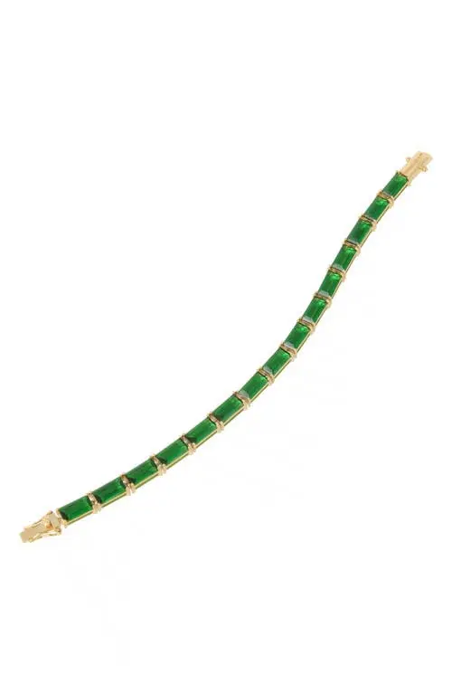 Kurt Geiger Baguette Crystal Tennis Bracelet
