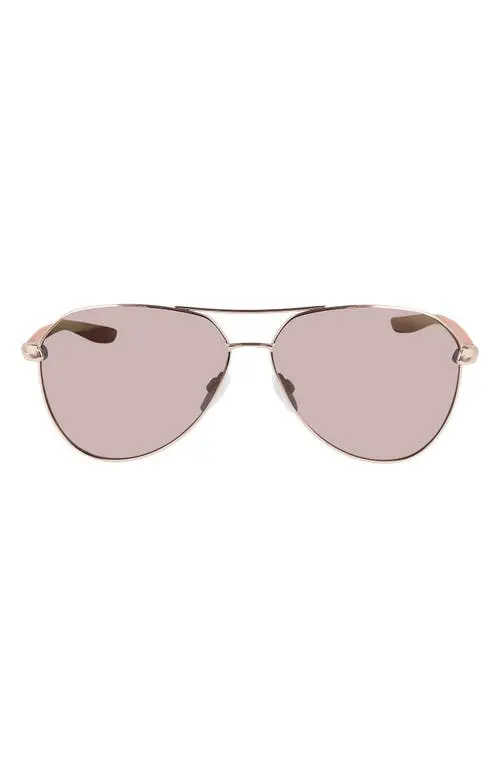 Nike City Mirrored Aviator Sunglasses - Rose Gold / Gold