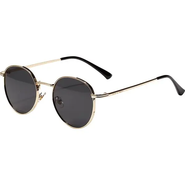 FIFTH & NINTH Jackson Round Frame Sunglasses - Gold/black