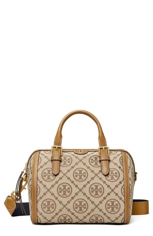 Tory Burch T Monogram Jacquard Barrel Shoulder Bag