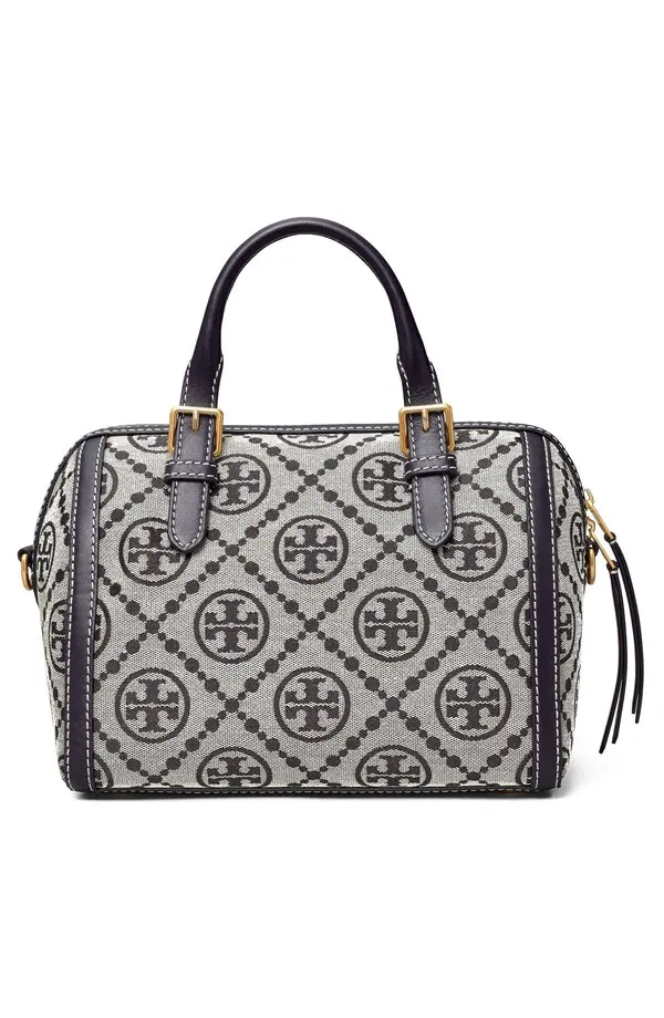 Tory Burch T Monogram Jacquard Barrel Shoulder Bag