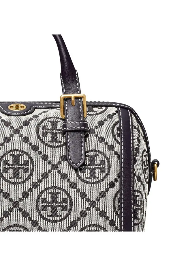 Tory Burch T Monogram Jacquard Barrel Shoulder Bag