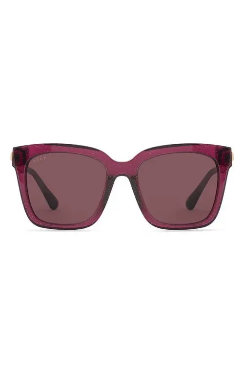 DIFF Bella 54mm Square Eyeglasses - Festive Umbria/wine