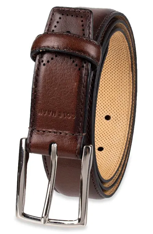 Cole Haan Harrison Leather Belt - Brown