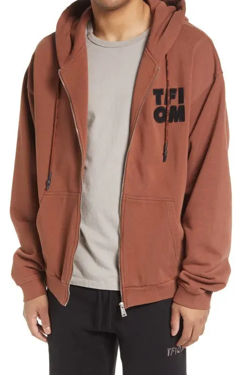 TFIOM Tfiom Box Logo Zip Hoodie