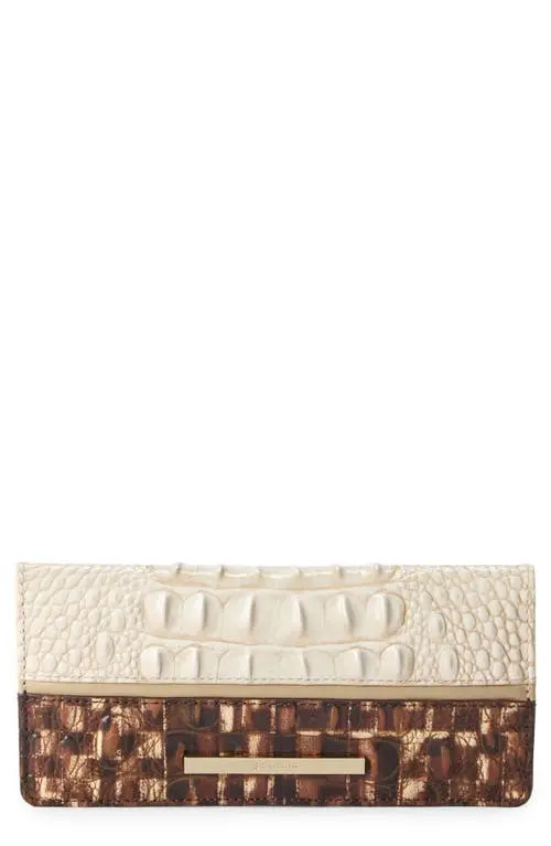 Brahmin Ady' Croc Embossed Continental Wallet - Multi Brown