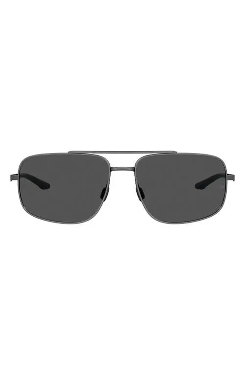 Under Armour 59mm Polarized Aviator Sunglasses - Dk Ruthen
