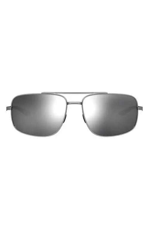 Under Armour 59mm Polarized Aviator Sunglasses - Ruthenium