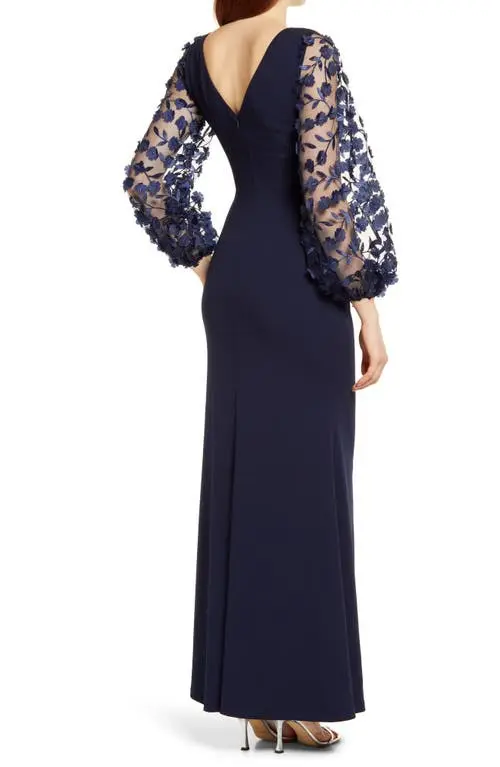 lace dress rose gold Adora Design 3236 Long Lace Fitted Spaghetti Strap Prom Gown main image 1
