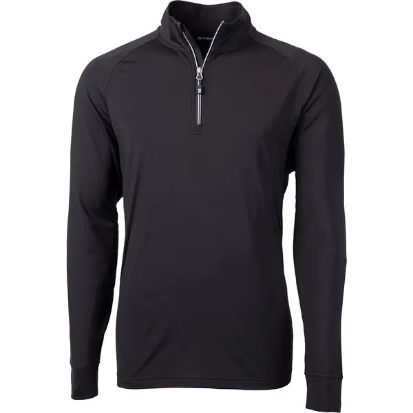 Cutter & Buck Adapt Knit Quarter Zip Pullover - Black