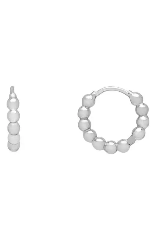 Estée Lauder Beaded Mini Huggie Hoop Earrings