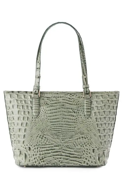 Brahmin Medium Asher Croc Embossed Leather Tote - Softgrass