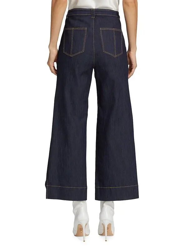 Cinq À Sept Benji Mid-rise Wide-leg Jeans