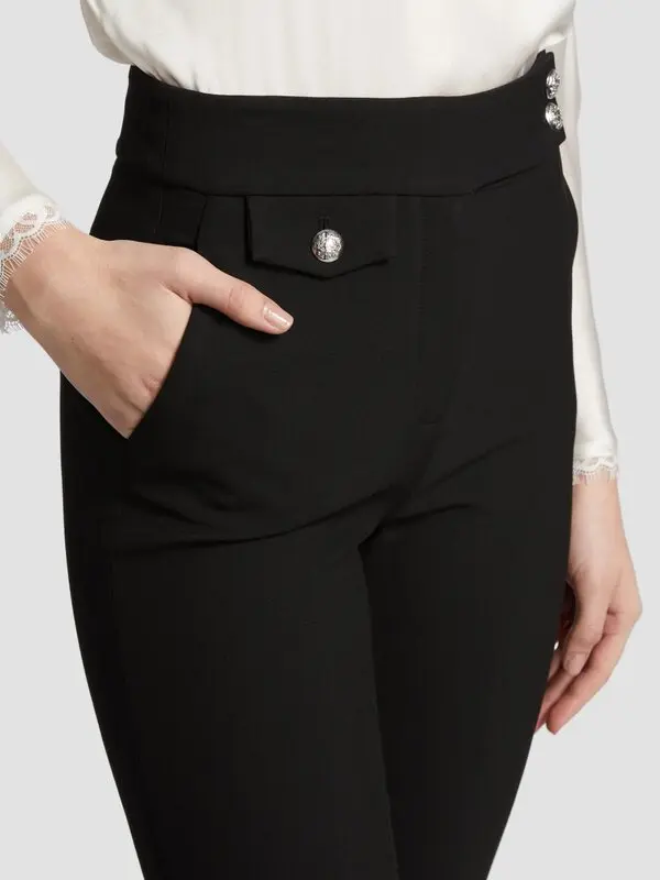 Veronica Beard Renzo Ankle Crop Pants - Black