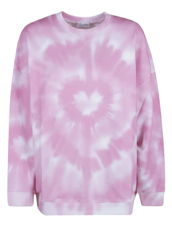 Red Valentino Tie-dye Ribbed Sweatshirt