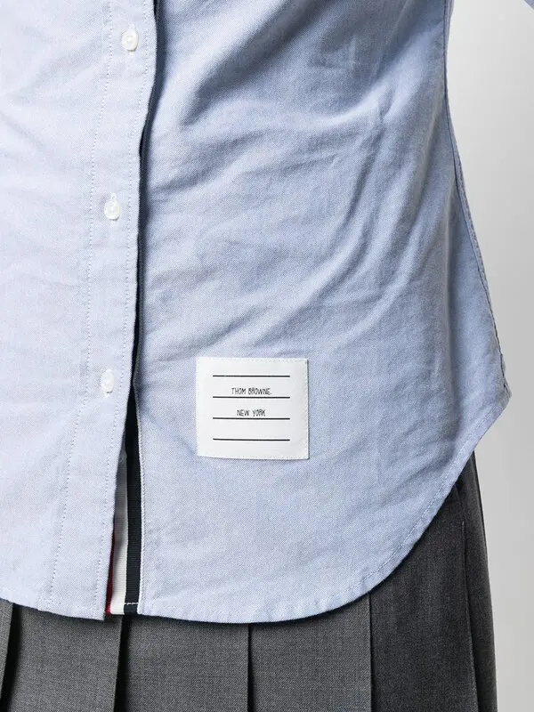 Thom Browne Logo-patch Long-sleeve Shirt