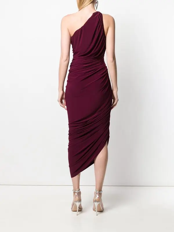 Norma Kamali Ruched Tube Cocktail Dress - Red