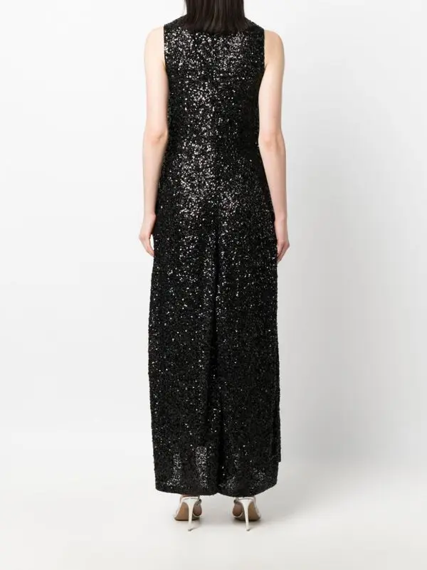 Norma Kamali Sequin-embellished Swing Dress