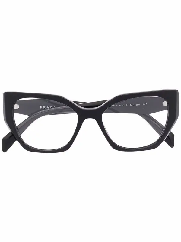 Prada Cat-eye Frame Glasses - Black