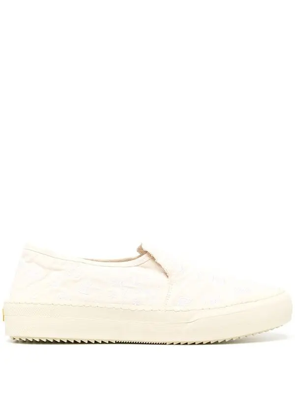 Rhude Embroidered Slip-on Sneakers