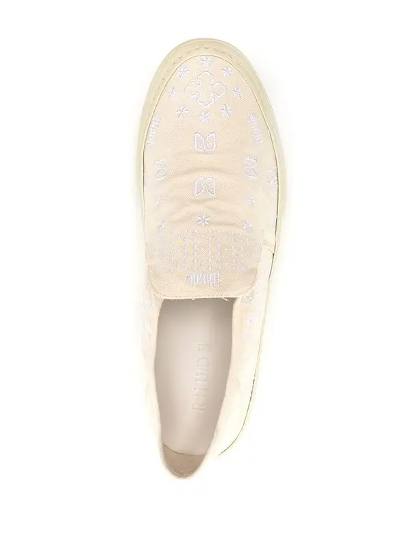 Rhude Embroidered Slip-on Sneakers