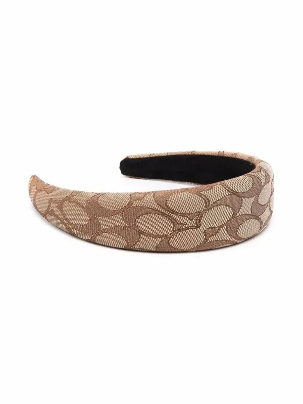 COACH Signature Logo Padded Headband