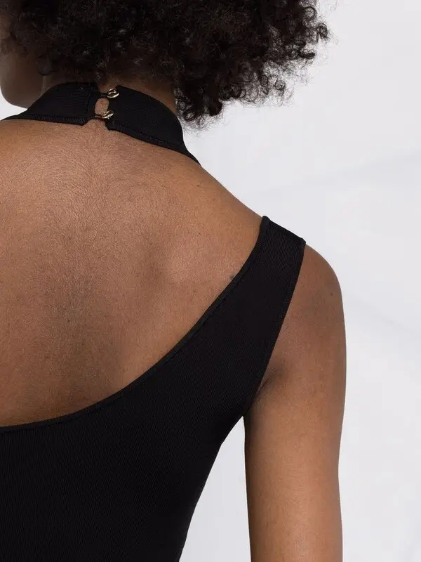 Patrizia Pepe One-shoulder Halterneck Mini Dress