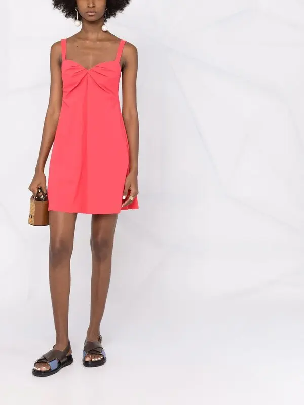 patrizia pepe sweetheart neck sleeveless mini dress Patrizia Pepe Sweetheart-Neck Sleeveless Mini Dress In Red - 30% Off