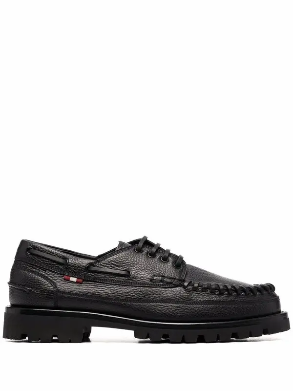 Bally Trendal-U Lace-Up Derby Shoes - Black | Editorialist display picture 3