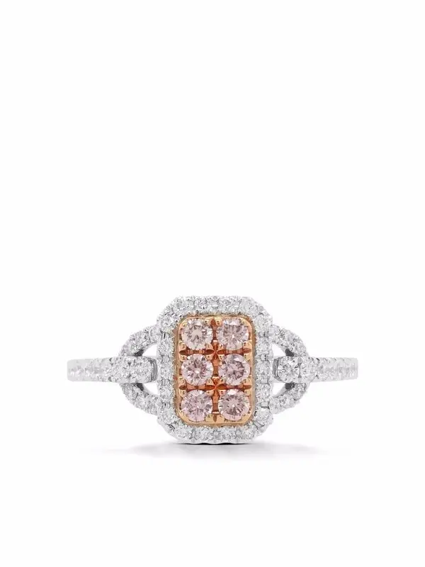 HYT JEWELRY Platinum Argyle Pink Diamond Engagement Ring - Silver