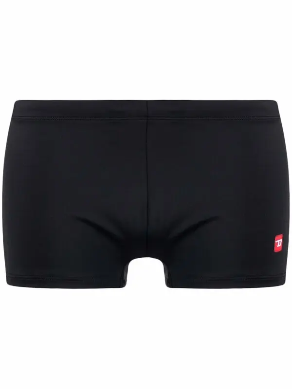 DIESEL® Logo-print Boxers - Black