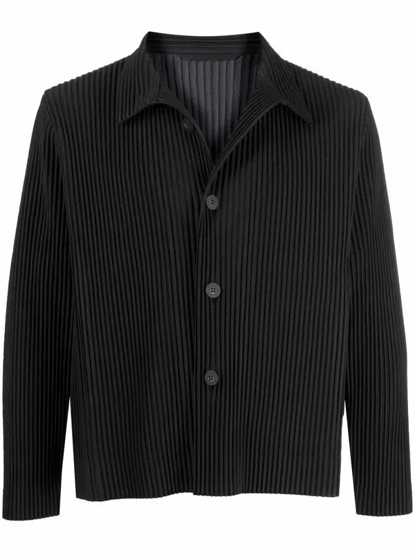Issey Miyake Plissé Button-up Shirt