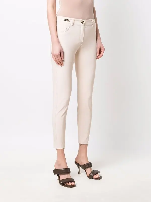 Elisabetta Franchi Logo-plaque Detail Trousers