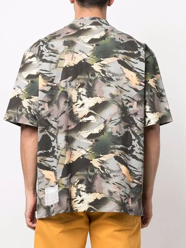 Heron Preston Camouflage Mock-neck T-shirt