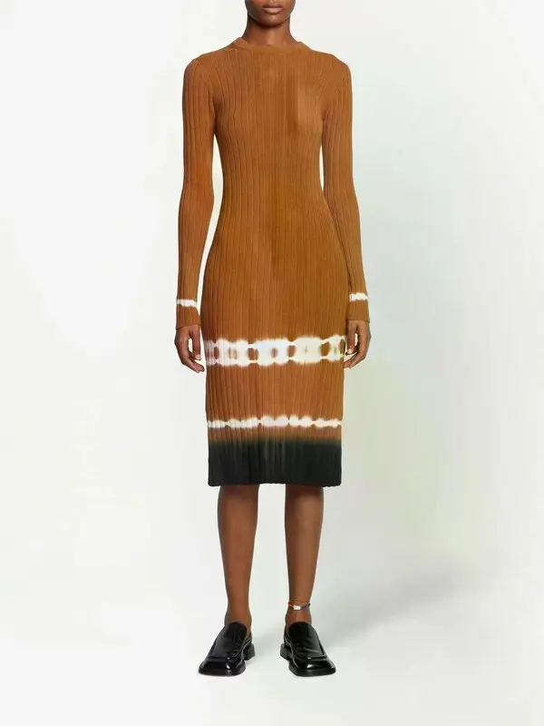 brown and white tie dye dress Bohemian Tie-Dye Halter Maxi Dress  Likemychoice