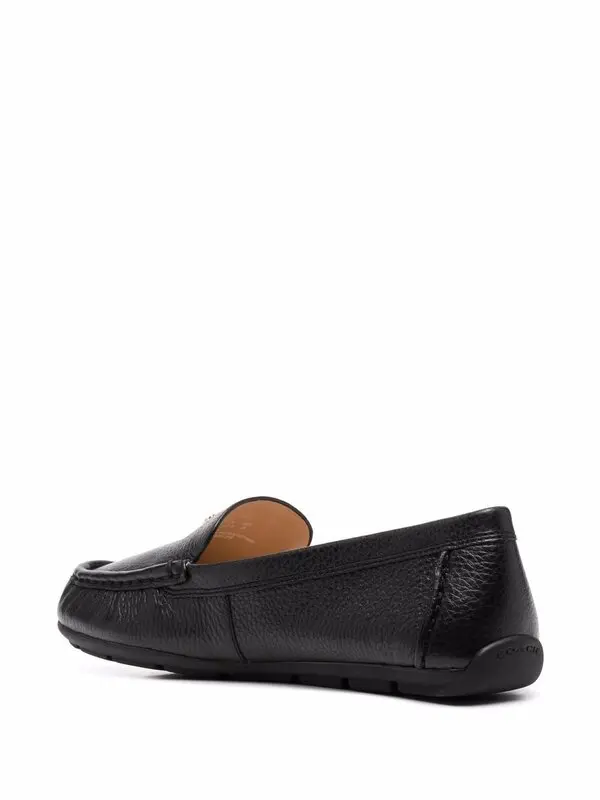 Coach Marley Leather Driver Loafers In Black - 29% Off | Editorialist