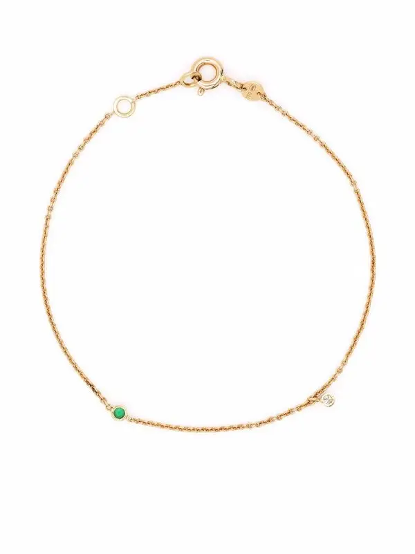 WE BY WHITEBIRD 18kt Yellow Emerald And Diamond Bracelet - Gold