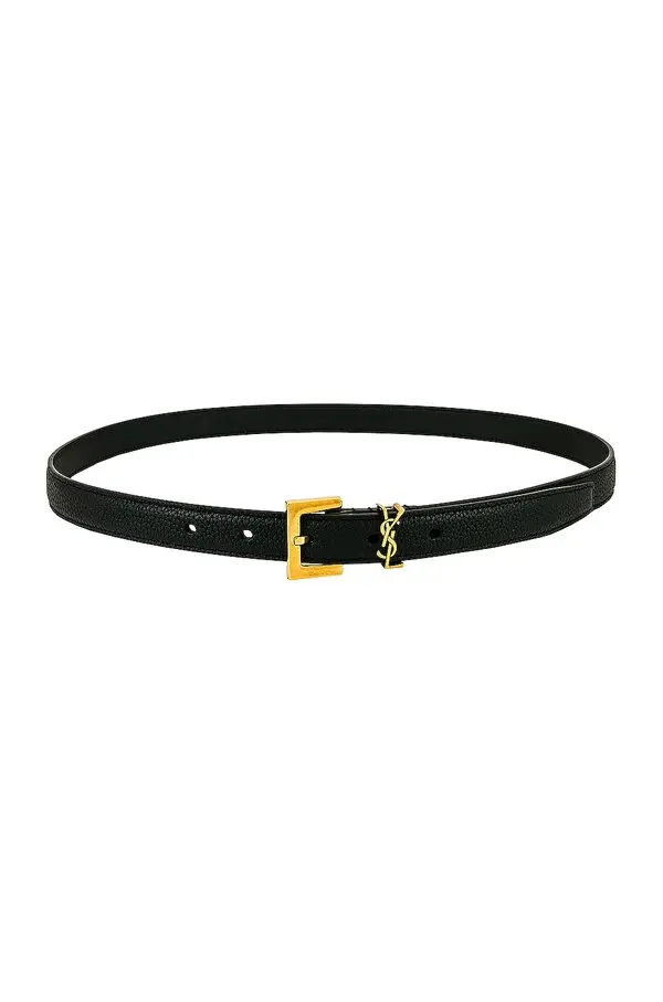 Saint Laurent Monogramme Belt - Noir