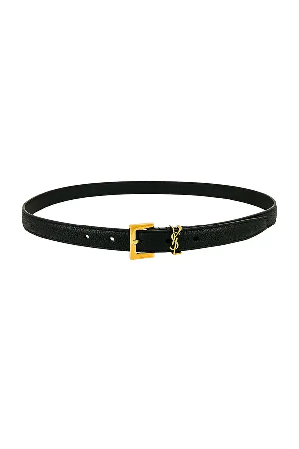 Saint Laurent Monogramme Belt - Noir