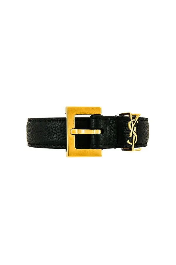 Saint Laurent Monogramme Belt - Noir