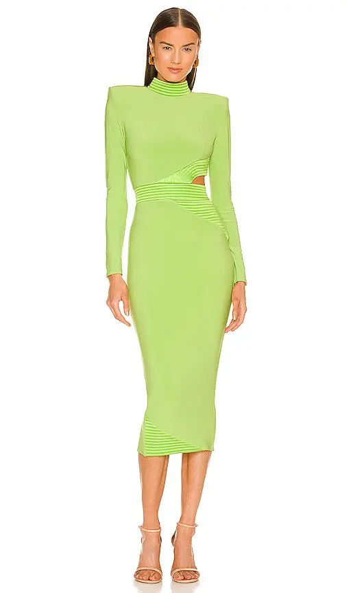 ZHIVAGO Message To Love Midi In Green