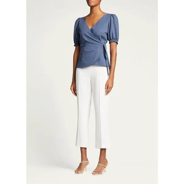 Cinq À Sept Brianne Slit-leg Trousers - Ivory